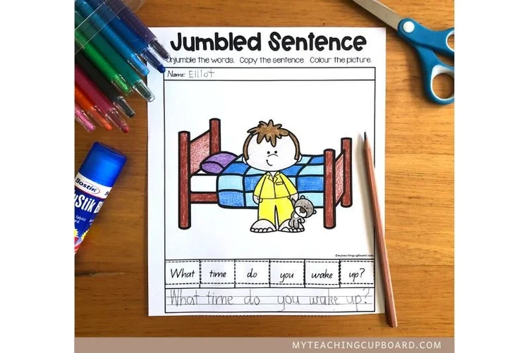 Jumbled Up Sentences - An Easy Way to Help Beginning Writers — My ...