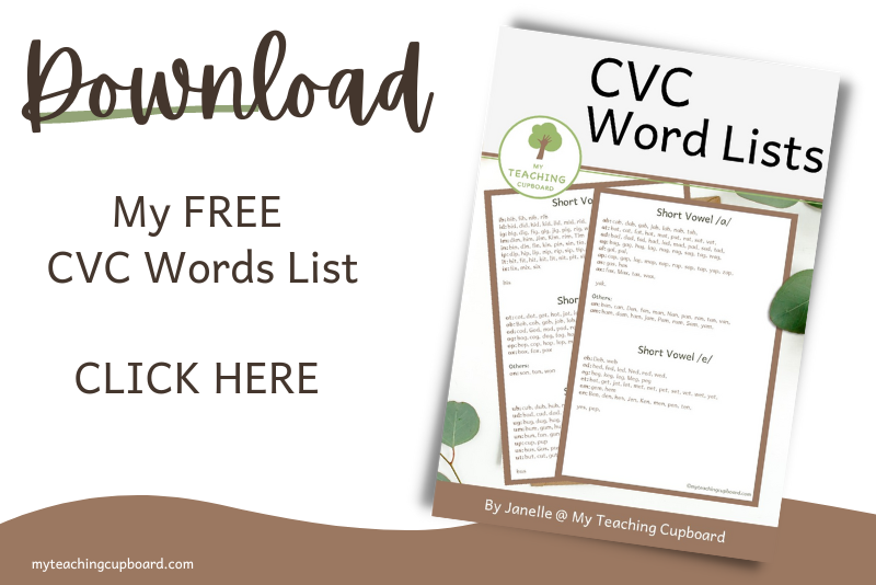 5 Best CVC Words Activities and Games for Kindergarten — My Teaching Cupboard