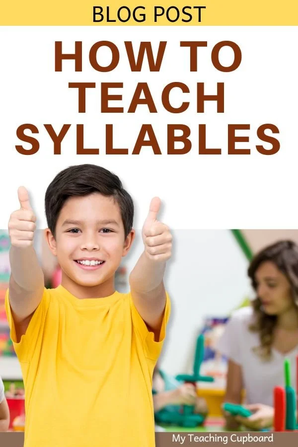 Activities for Teaching Syllables and Phonological Awareness — My ...