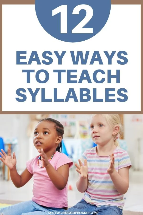 Activities for Teaching Syllables and Phonological Awareness — My ...