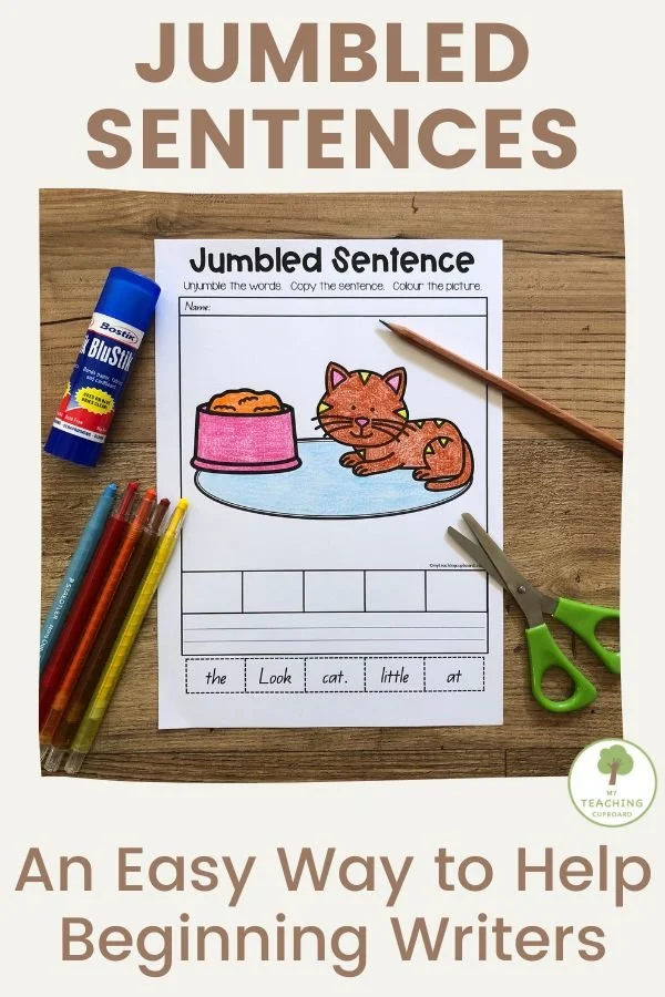 Jumbled Up Sentences - An Easy Way to Help Beginning Writers — My ...