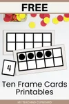 Free Ten Frame Cards Printable for Hands-on Math Activities — My ...