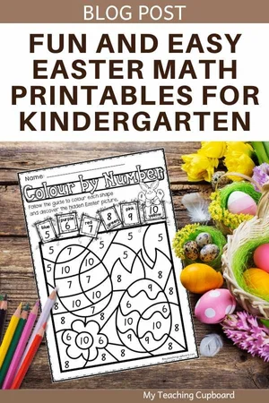 No-Prep Easter Math Printables for Kindergarten — My Teaching Cupboard