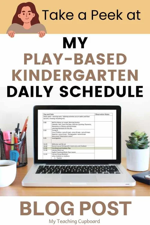 My Play Based Kindergarten Daily Schedule — My Teaching Cupboard