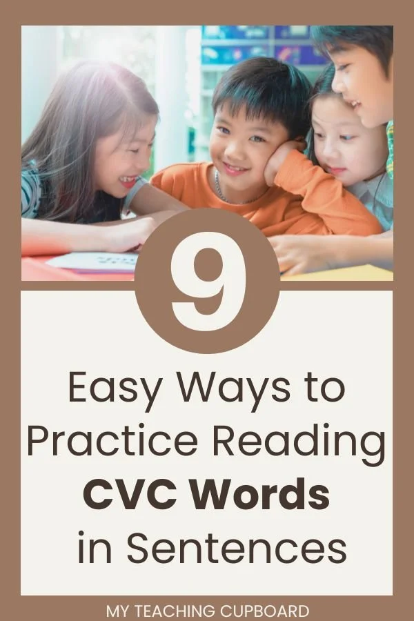Decodable Sentences with CVC Words for Kindergarten — My Teaching Cupboard