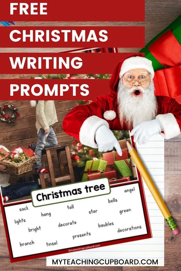 Free Christmas Writing Prompts for Kids in Kindergarten — My Teaching ...