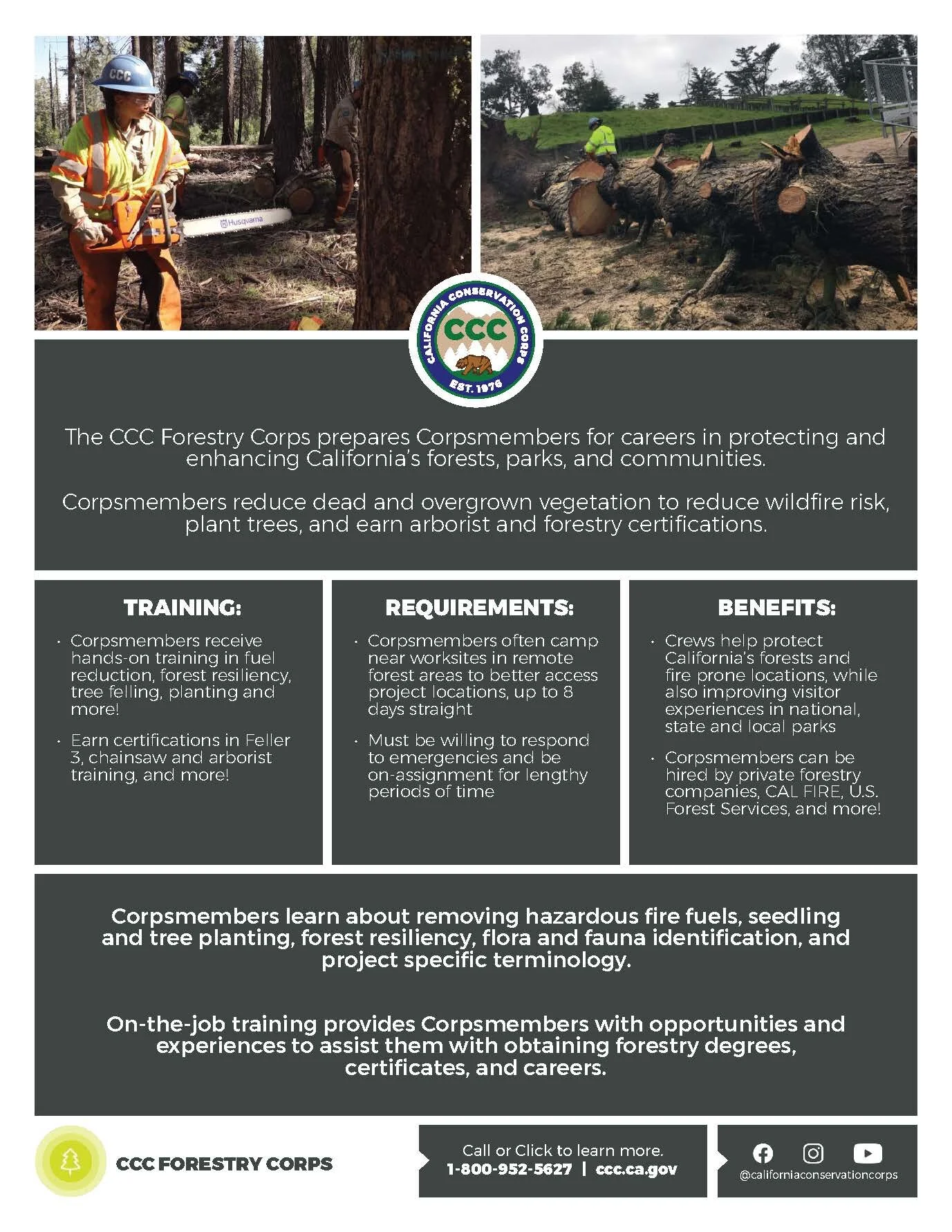 The California Conservation Corps is Hiring! — SORA