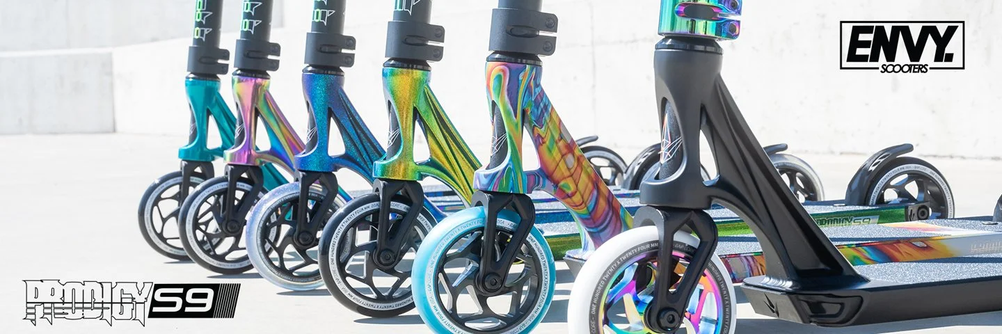 New Envy Prodigy S9, Prodigy Street Series, Colt S5 and One Pro Scooter ...