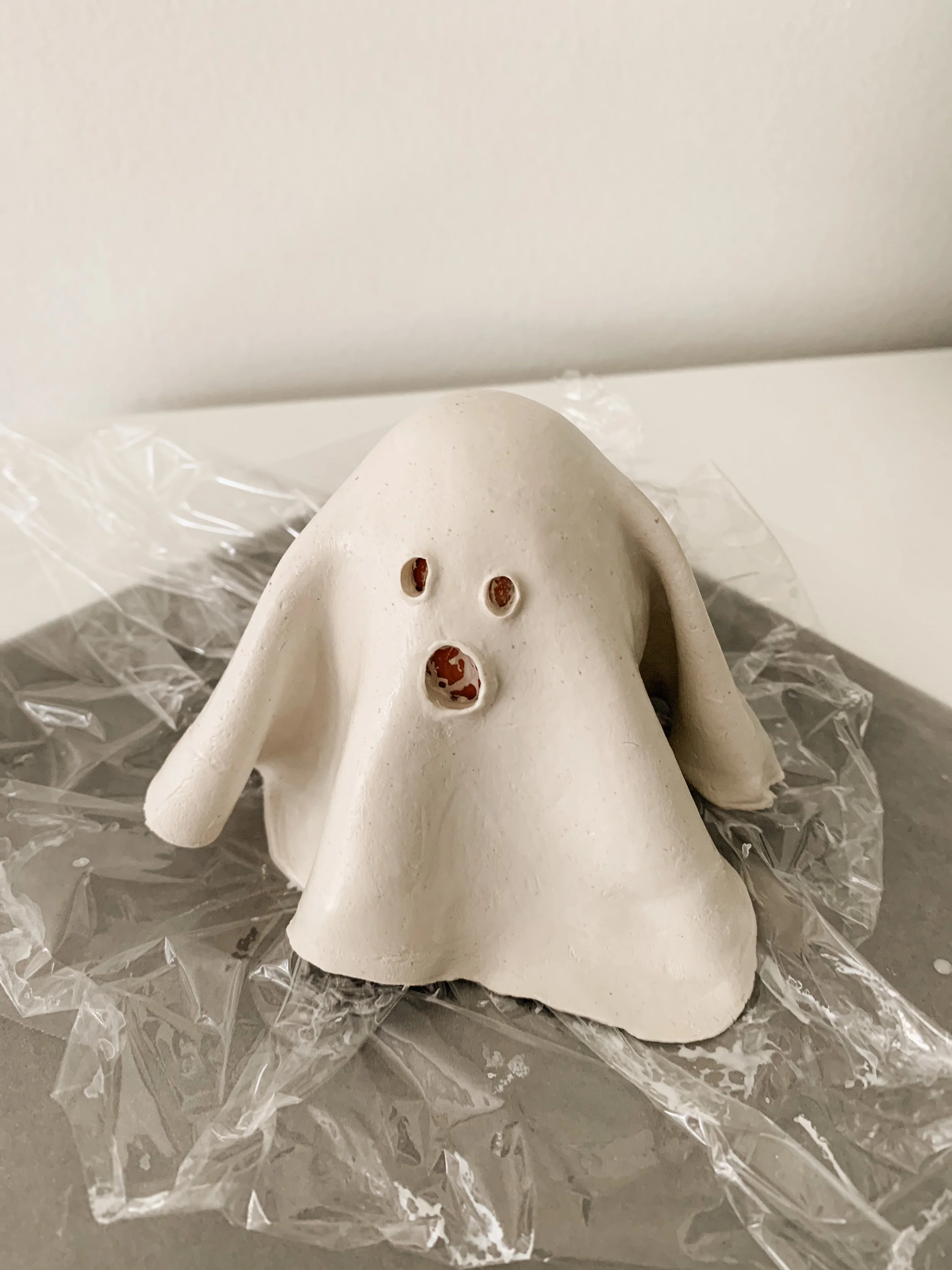 How To Make Air Dry Clay Ghosts for Halloween — Julia Connor