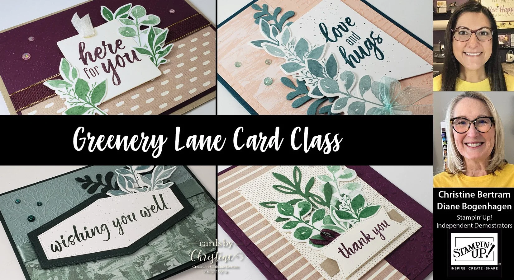 Greenery Lane Card Making Class with Christine or Diane - Online ...