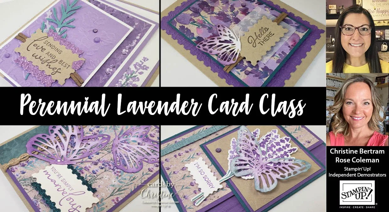 Perennial Lavendar Card Class - Online — Cards by Christine