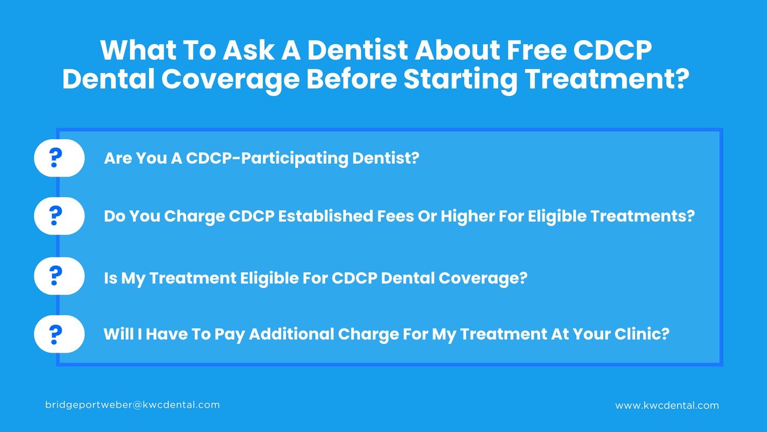 Do I Qualify For Free CDCP Dental Coverage? — KWC Dental
