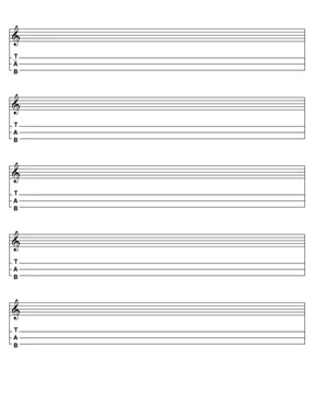 Free blank mountain dulcimer tab sheet — Tull Glazener