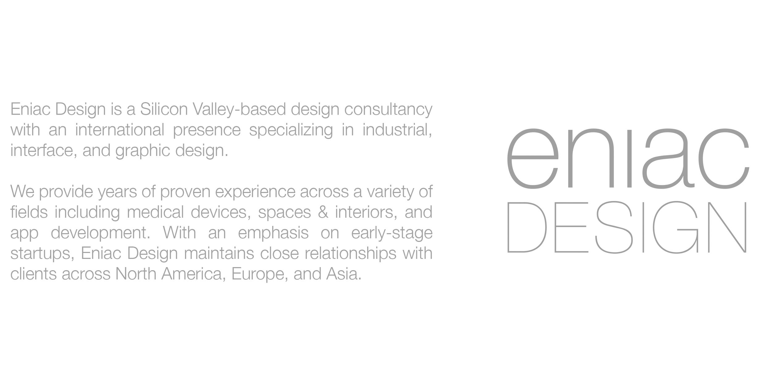 The Team — Eniac Design Group