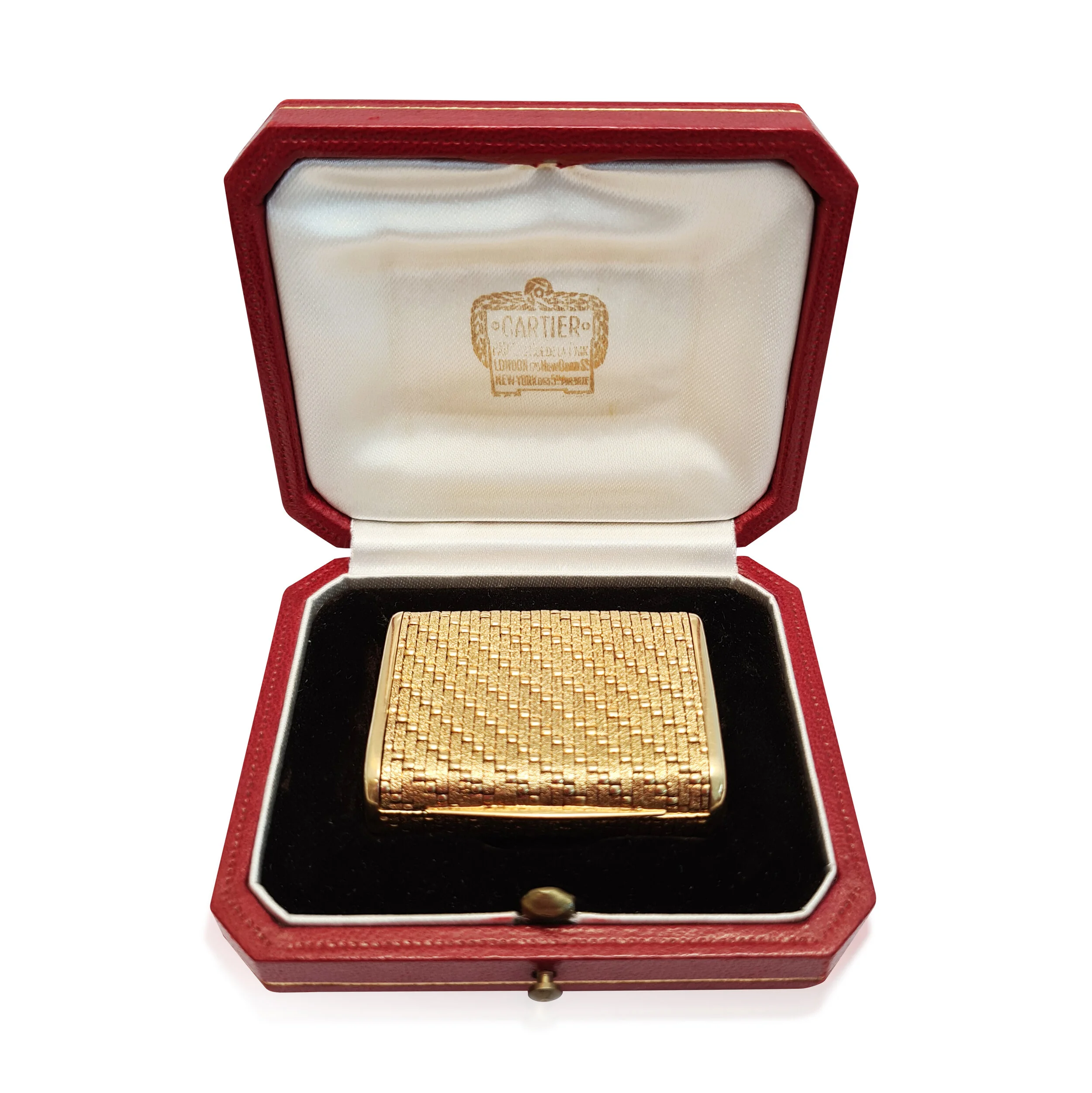 An 18K Gold Pill Box, by Cartier — Revival Jewels