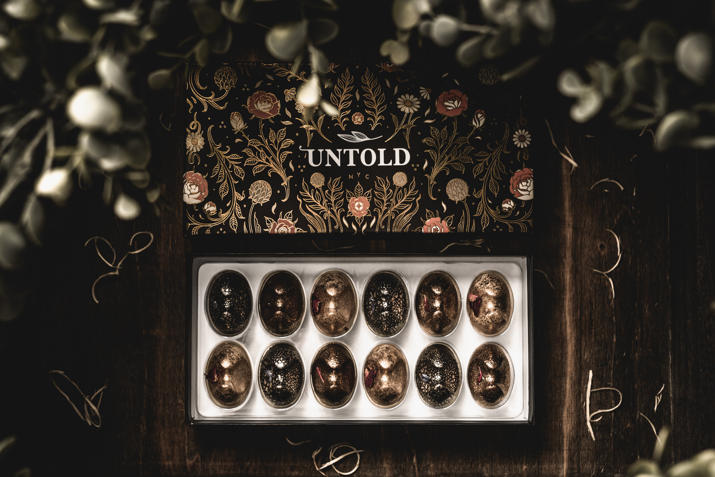 12 Piece Assortment of Chocolate Bonbons — Untold Dessert Studio