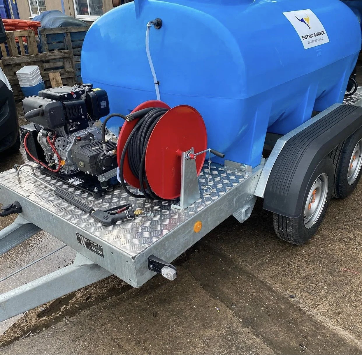 Water Bowser Power Jet Washing Systems on trailers, petrol & diesel