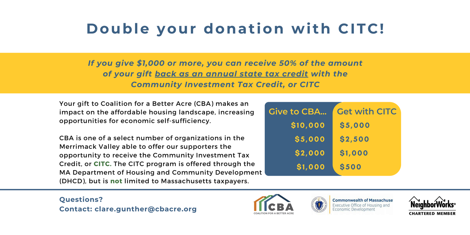 Donate! — Coalition for a Better Acre - CBA