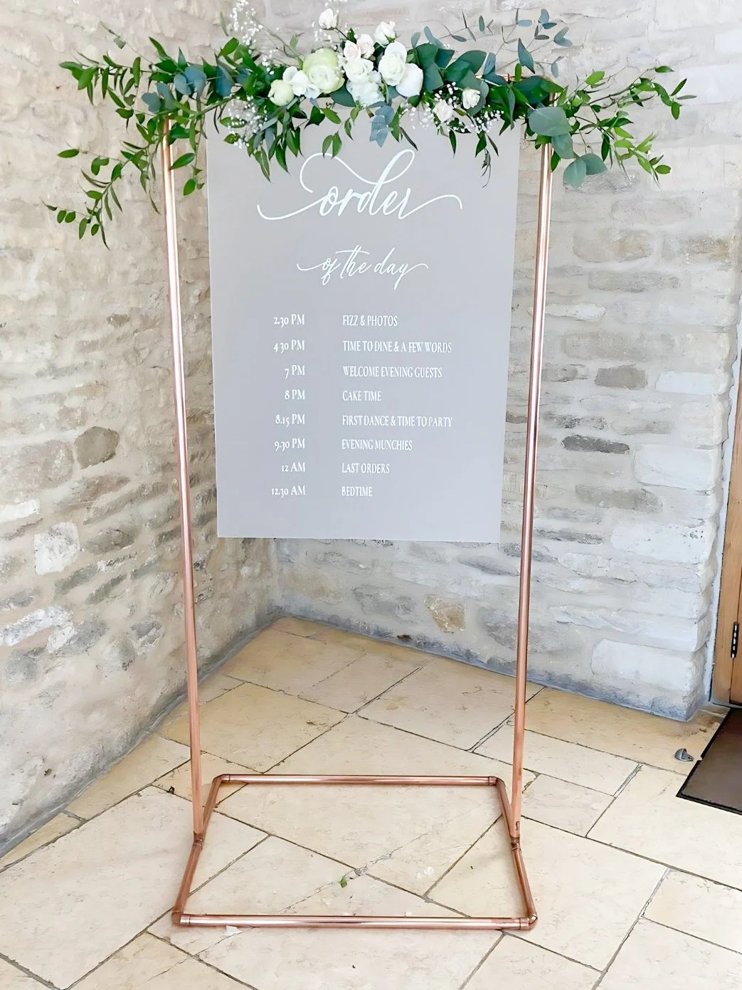 Bespoke Wedding Signage