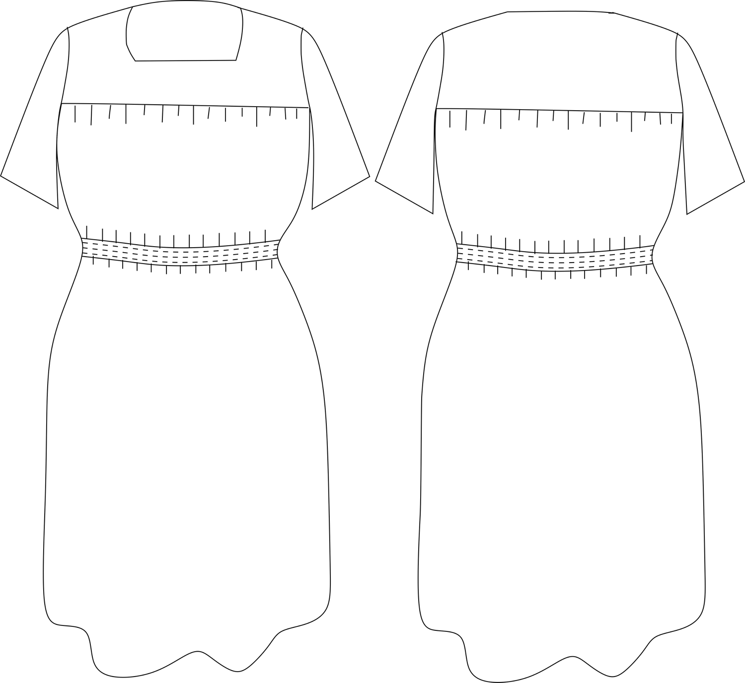 Balcombe Dress PDF Sewing Pattern, SIzes 6-30 — Sussex Seamstress ...