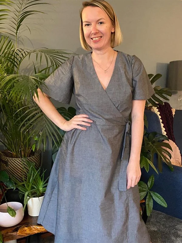 Plumpton Dress PDF Sewing Pattern, Size 6-30, Square Neckline, Loose ...