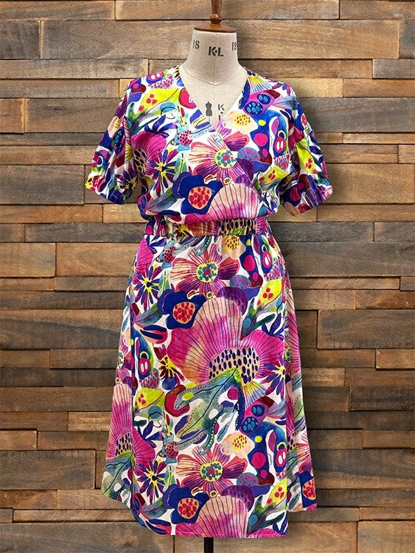 Worthing Dress Sewing Pattern - Pleated with Pockets - Sussex ...