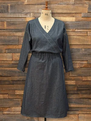 Framfield V Neck Dress Sewing Pattern with Pockets, Sizes 8-30 — Sussex ...