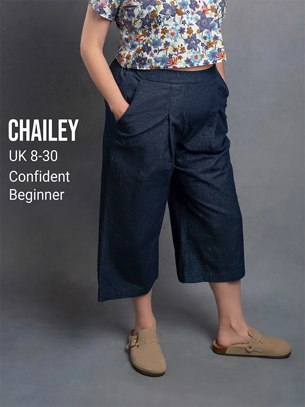 Bramber Trousers Sewing Pattern - Elasticated Waist, Loose Fit, Sizes 6 ...