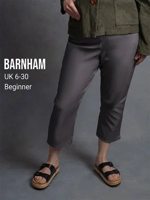 Bramber Trousers Sewing Pattern - Elasticated Waist, Loose Fit, Sizes 6 ...