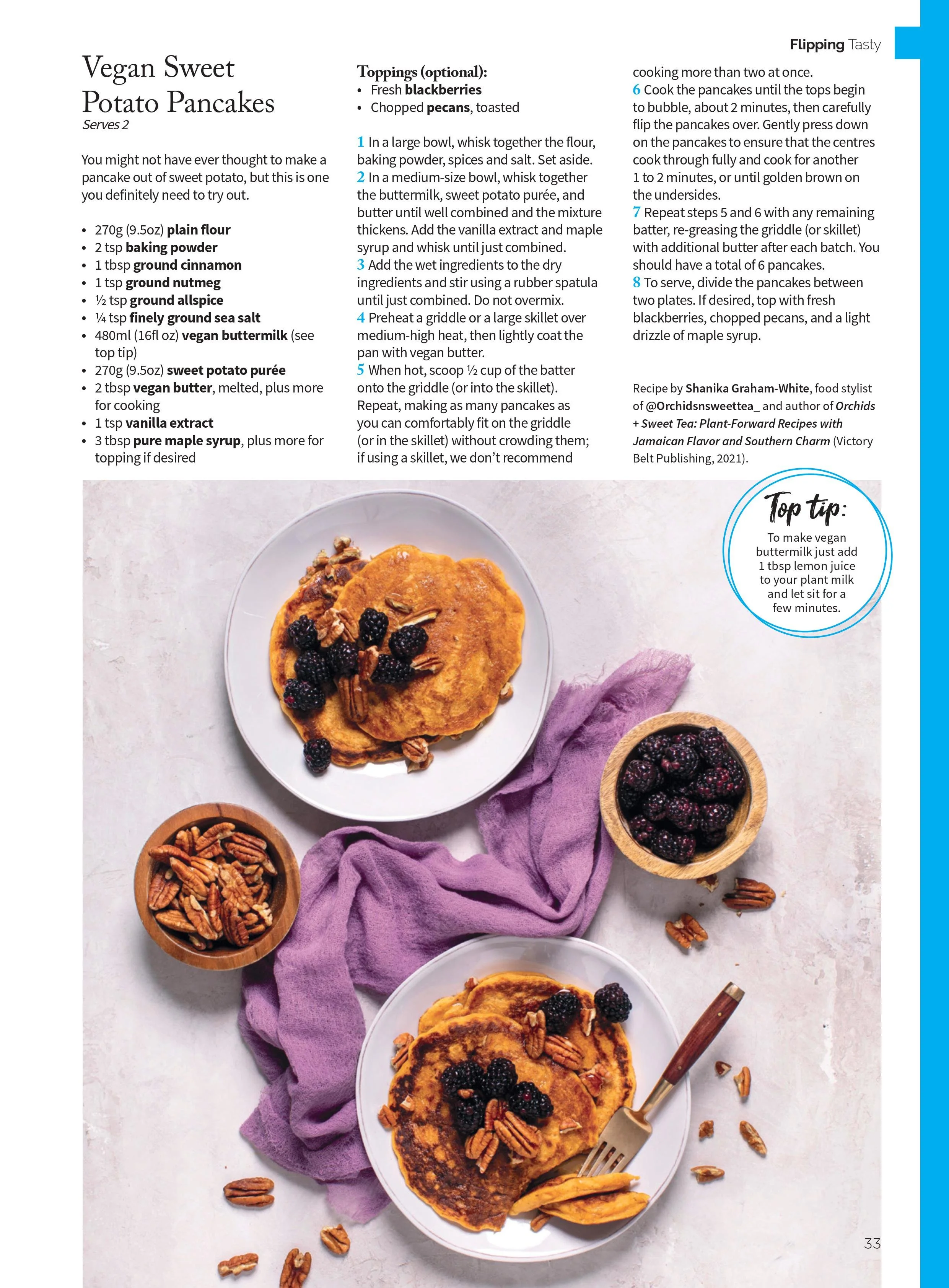 Orchids + Sweet Tea Recipe Shares in Vegan Life Magazine — Victory Belt