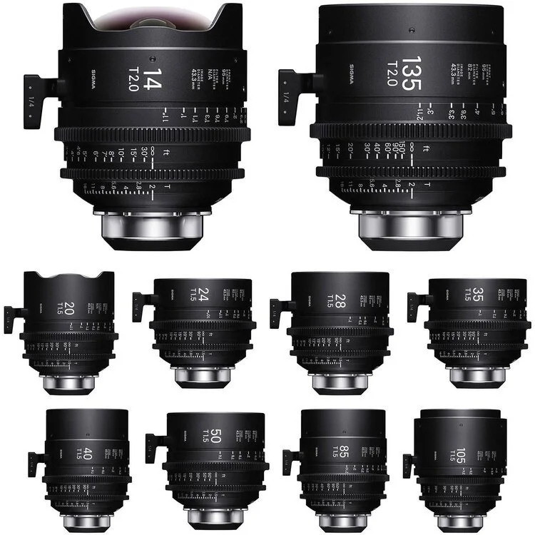 Sigma Cine FF High Speed Prime /i PL Mount (3 x Lens Kit) | THE FRONT ...