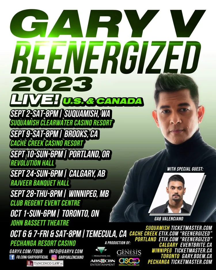 Gary V. is on Tour with Reenergized Concert 2023 — One Down