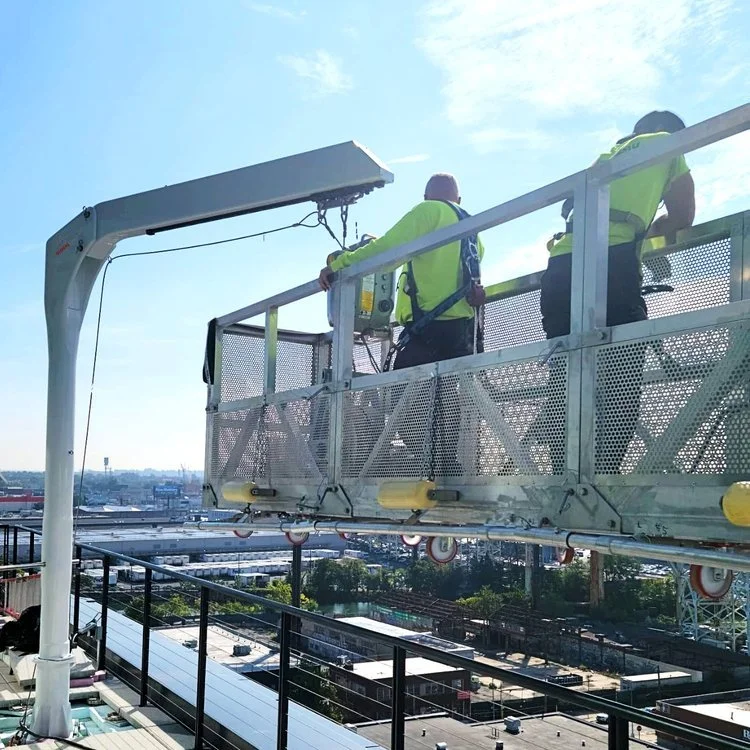 Super lightweight davits | Simplify Building Maintenance — GLOBAL BMU