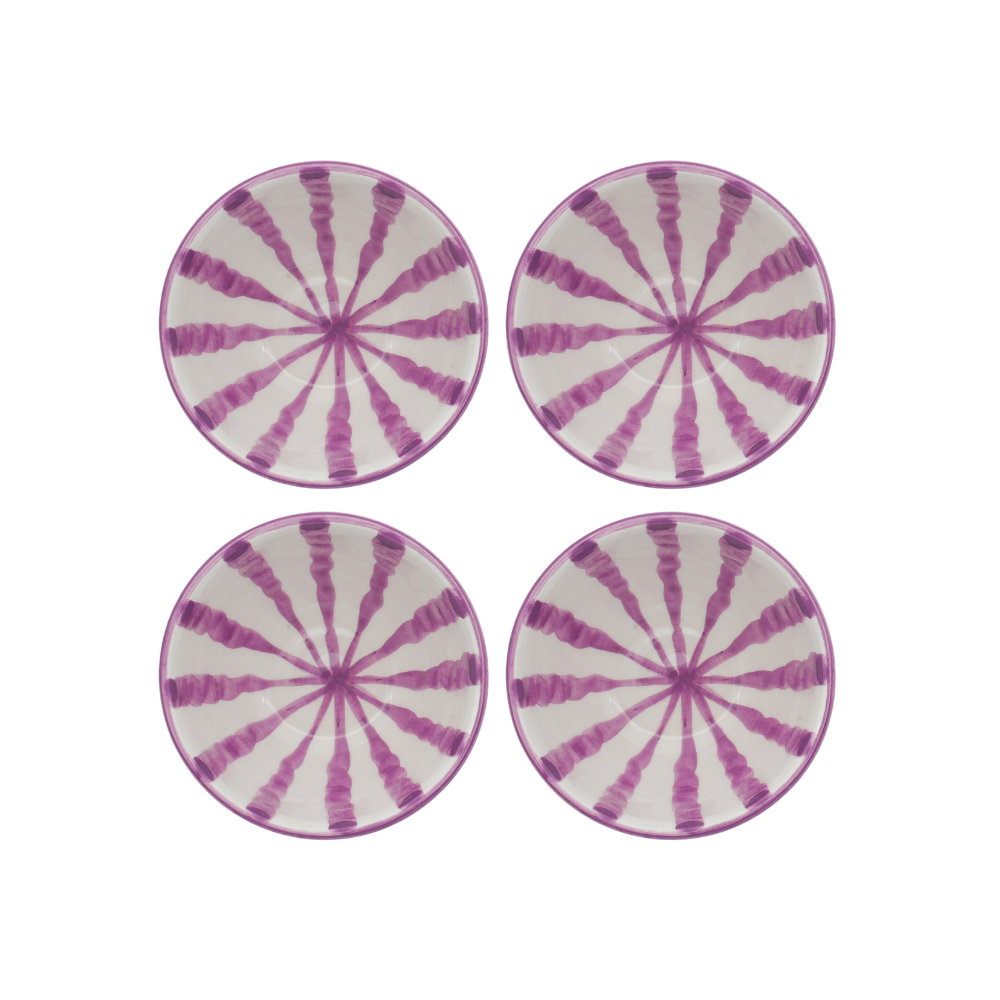 Colourful Pasta Bowl Set | Handmade Ceramic Wave Design | Interiors ...