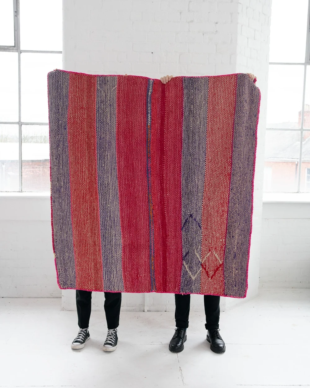 Coco Unique Cream Rug | Handmade and Sustainably Sourced in Peru | Pink ...