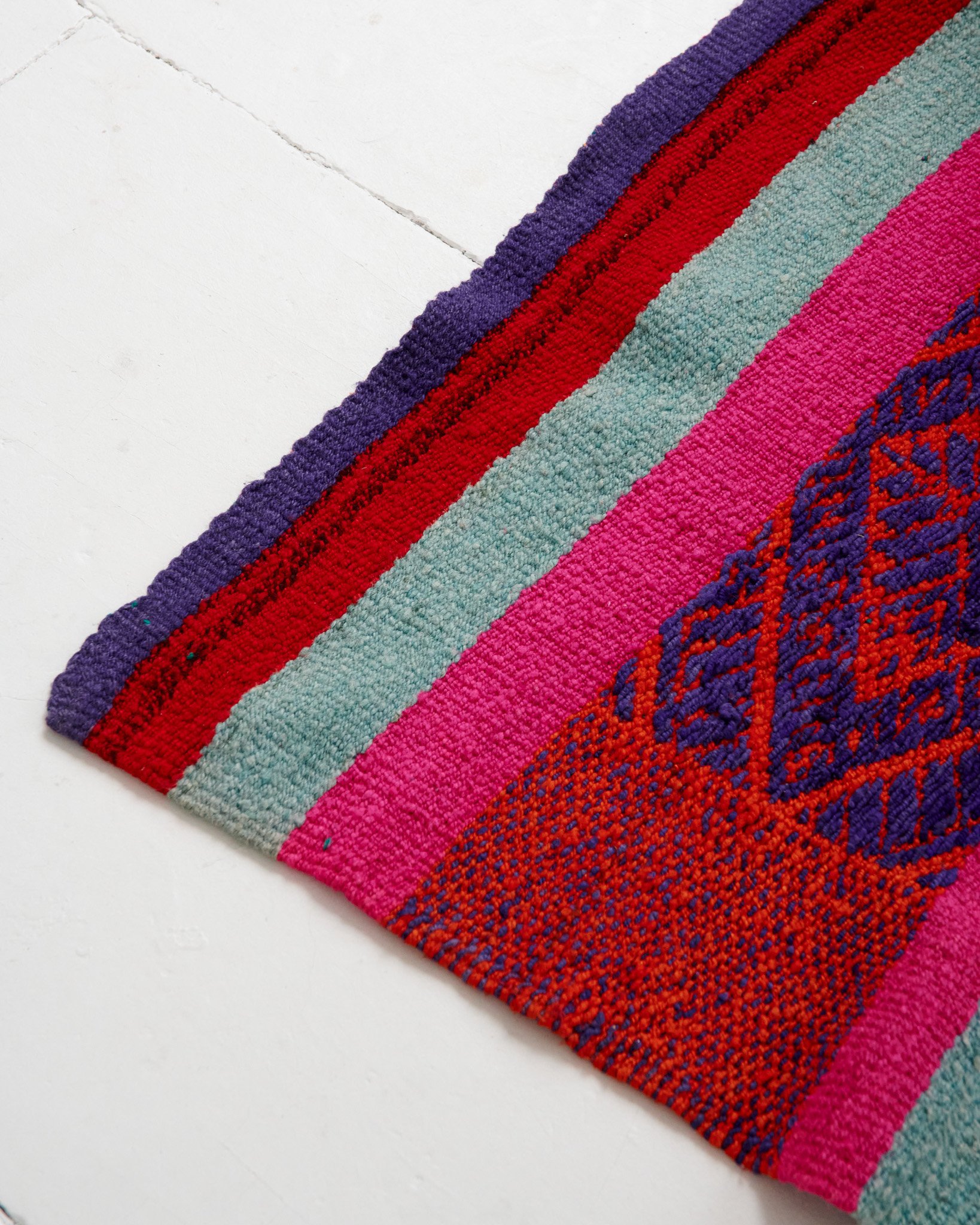 Coco Unique Cream Rug | Handmade and Sustainably Sourced in Peru | Pink ...