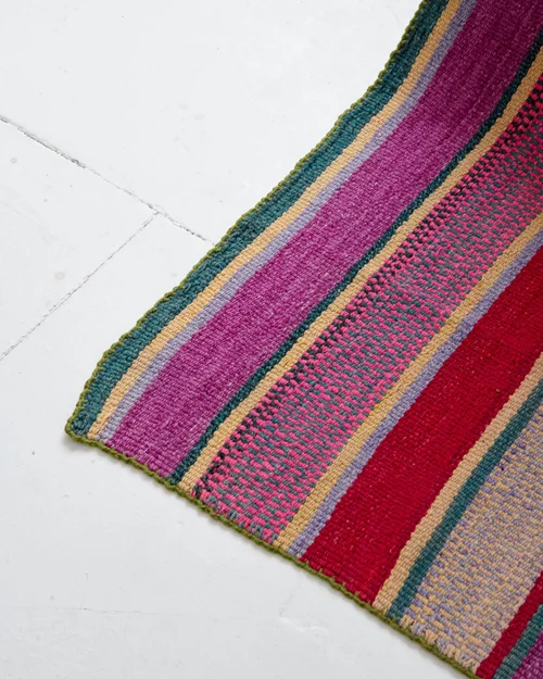 Coco Unique Cream Rug | Handmade and Sustainably Sourced in Peru | Pink ...