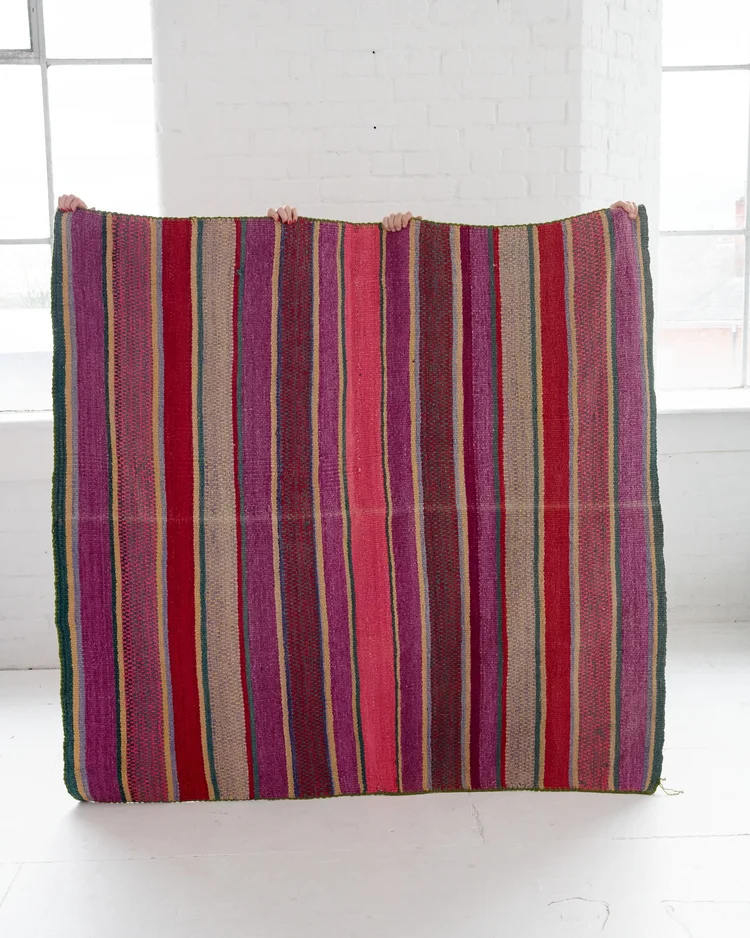 Coco Unique Cream Rug | Handmade and Sustainably Sourced in Peru | Pink ...