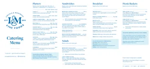 Catering — L&M Fine Foods