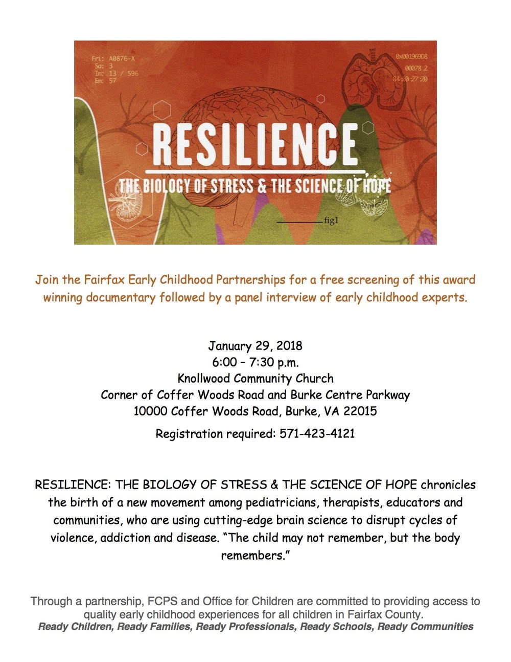 Free Screening of "Resilience: The Biology of Stress & The Science of ...