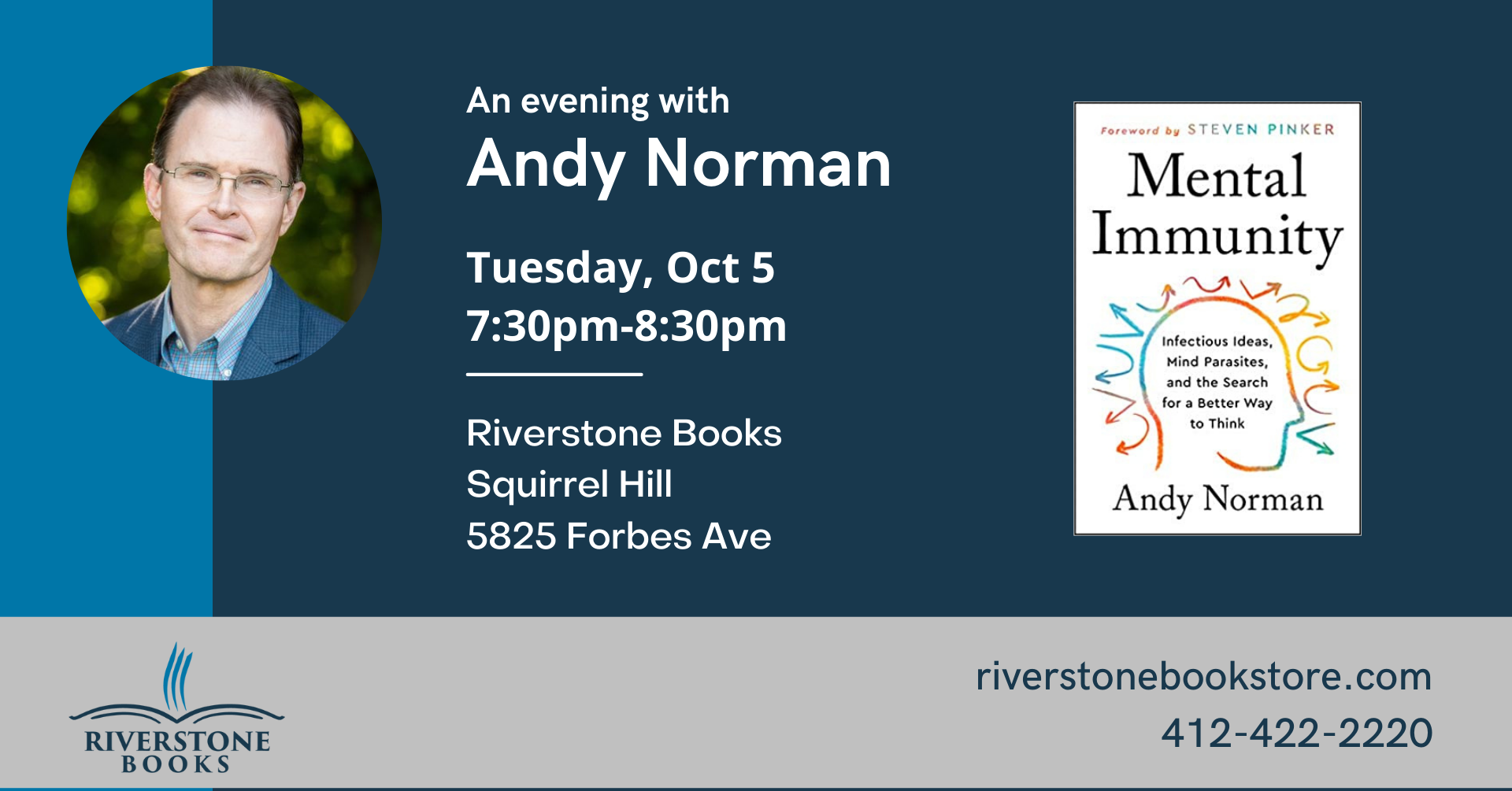 Andy Norman on MENTAL IMMUNITY — Riverstone Books