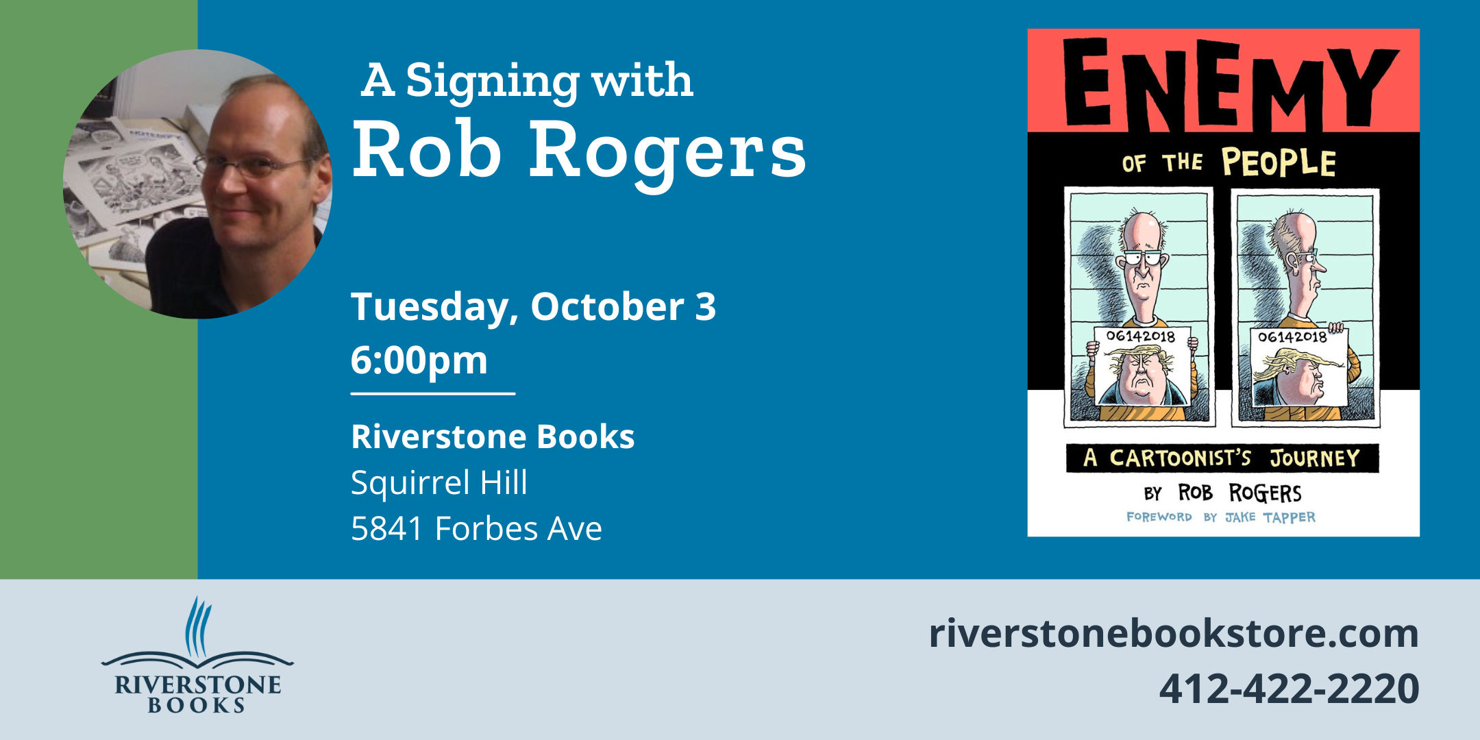 Rob Rogers Signing — Riverstone Books
