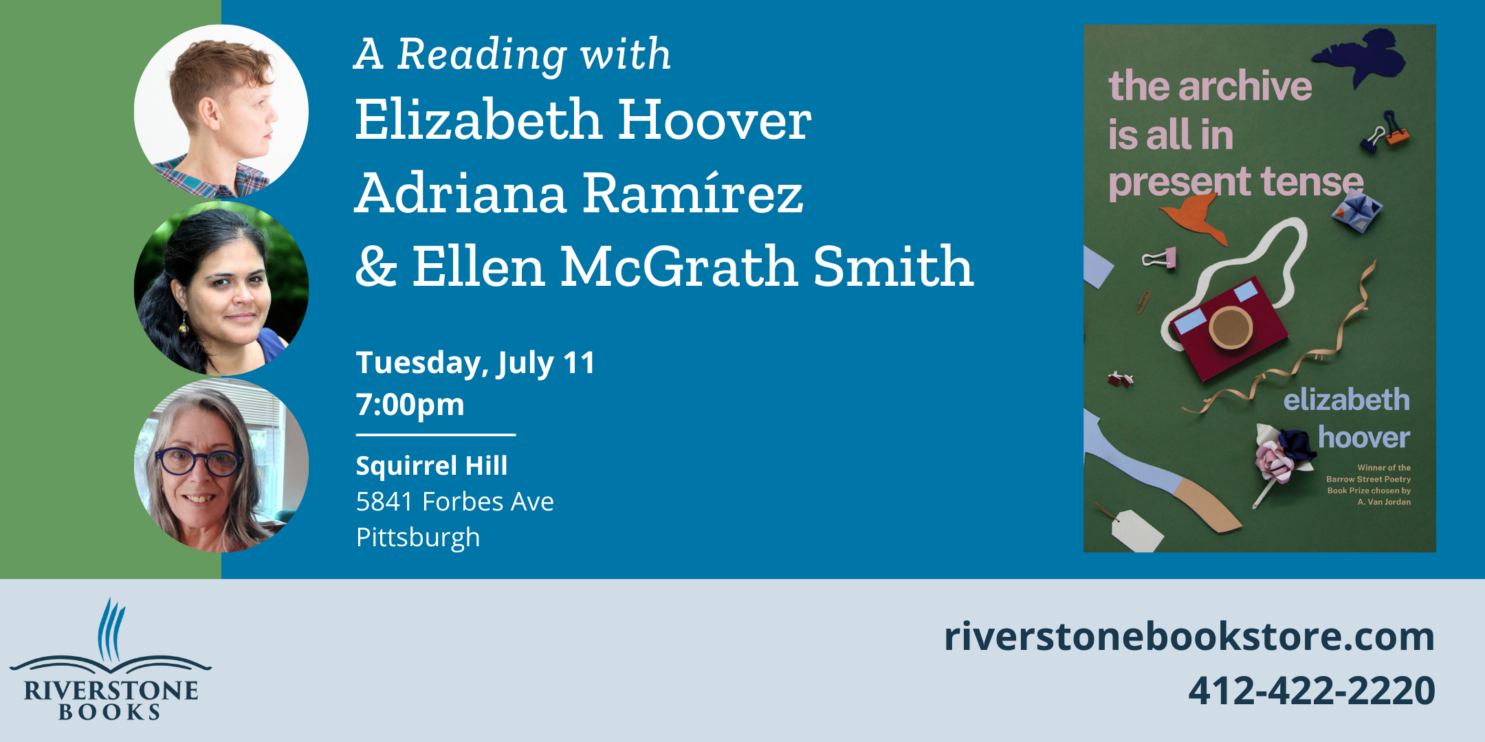 Elizabeth Hoover, Adriana Ramírez, & Ellen McGrath Smith — Riverstone Books