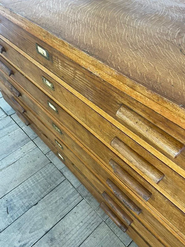 Vintage Mid Century Architects Plan Chest — Vintage Boathouse