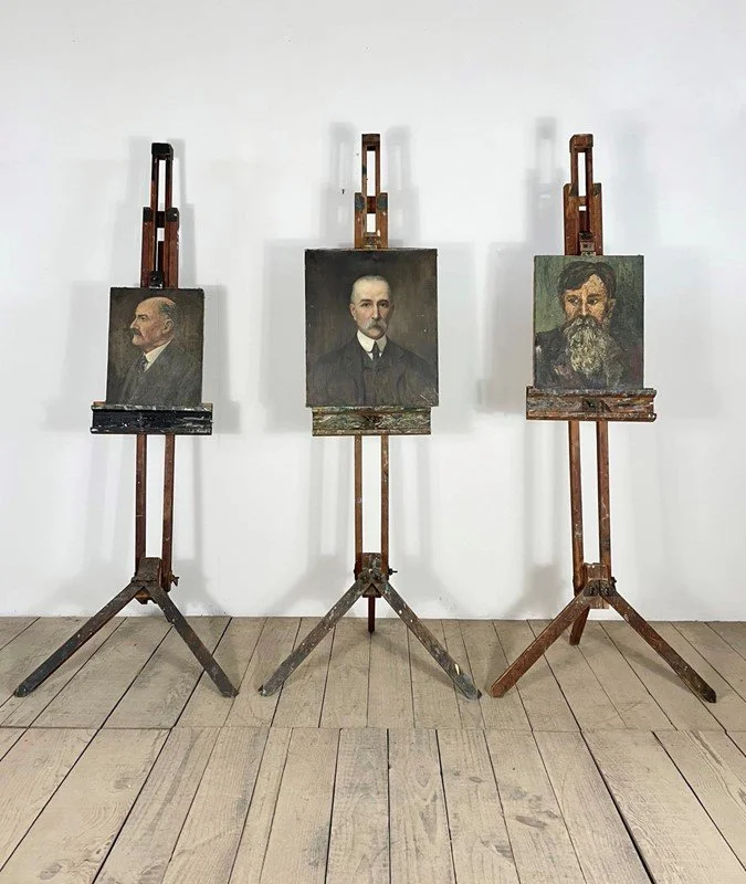 Early 1900s Antique Artists Easels (2 Available) — Vintage Boathouse