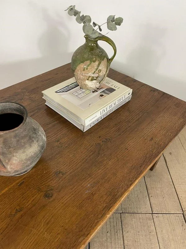 19th Century Antique Oak Coffee Table — Vintage Boathouse