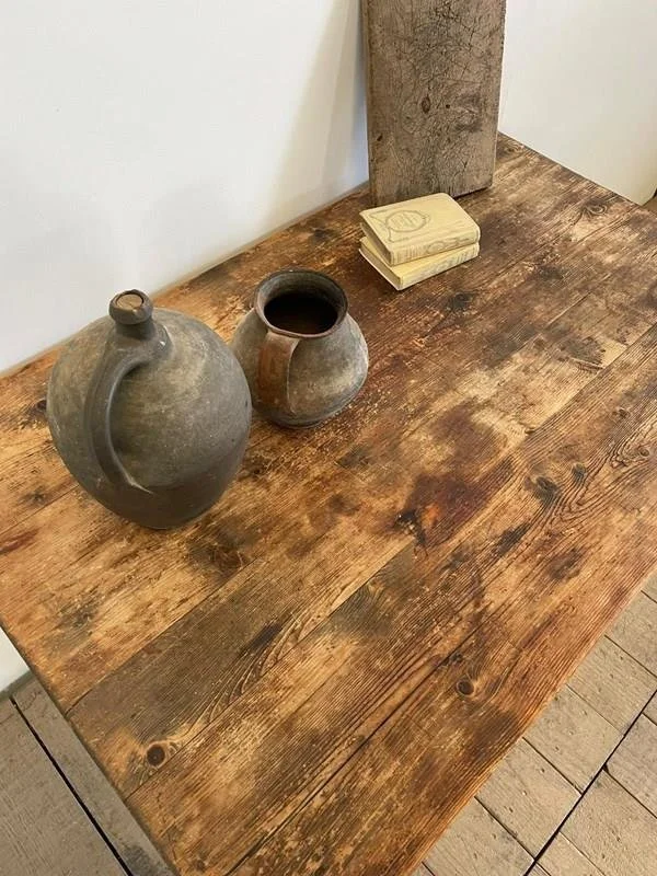 Victorian Antique Rustic Pine Kitchen Table — Vintage Boathouse
