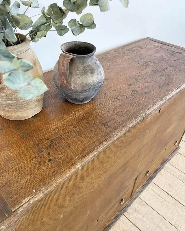 Georgian Antique Scumble Painted Mule Chest — Vintage Boathouse