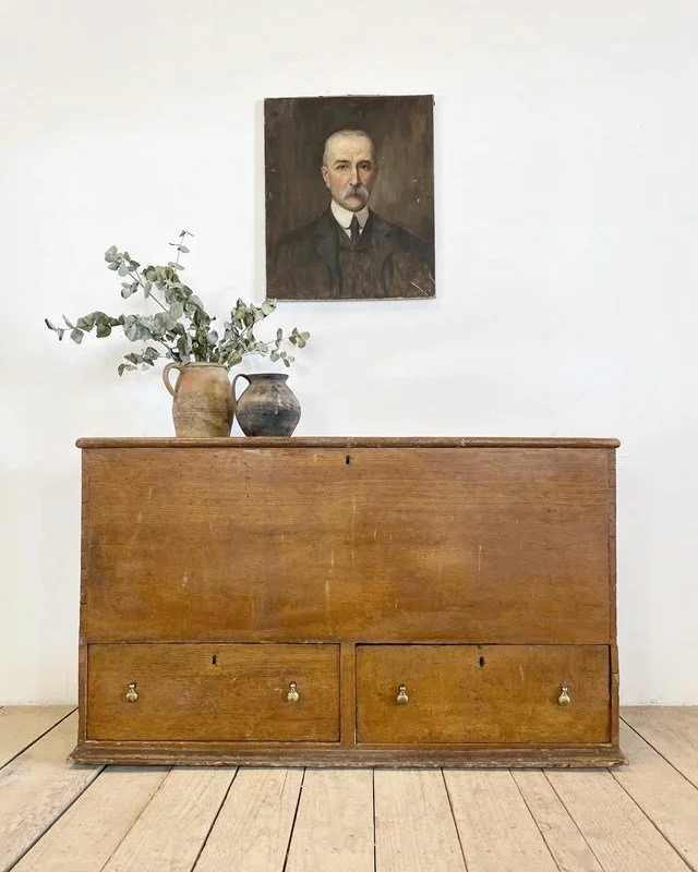 Georgian Antique Scumble Painted Mule Chest — Vintage Boathouse