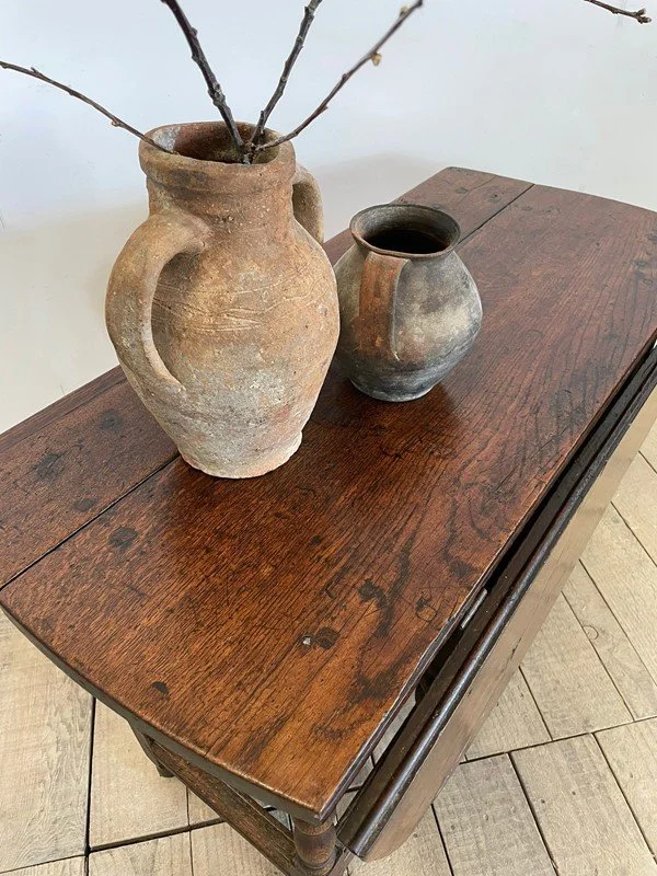 Georgian Antique Oak Gate Leg Kitchen Dining Table — Vintage Boathouse